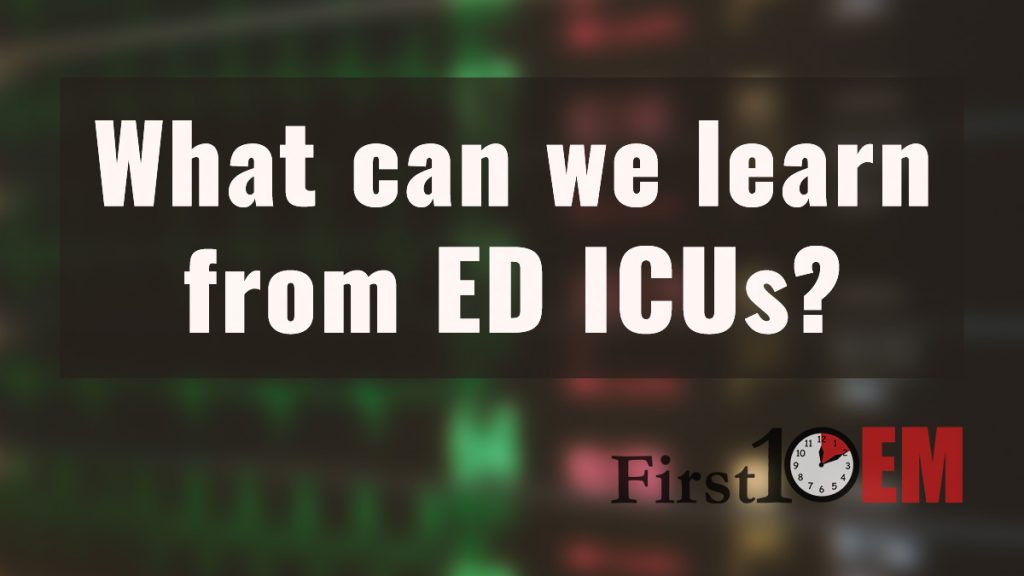 ED ICU title image - First10EM